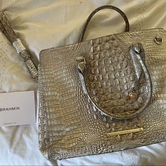 Brahmin | Bags | Brahmin Finley Carryall In Sterling Melbourne | Poshmark